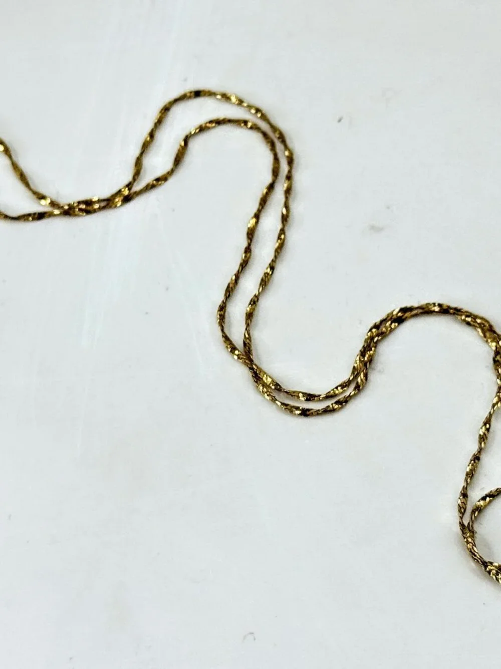 Jewelry | Vintage 14k Yellow Gold Diamond Cut Rope Chain Necklace Italy ...